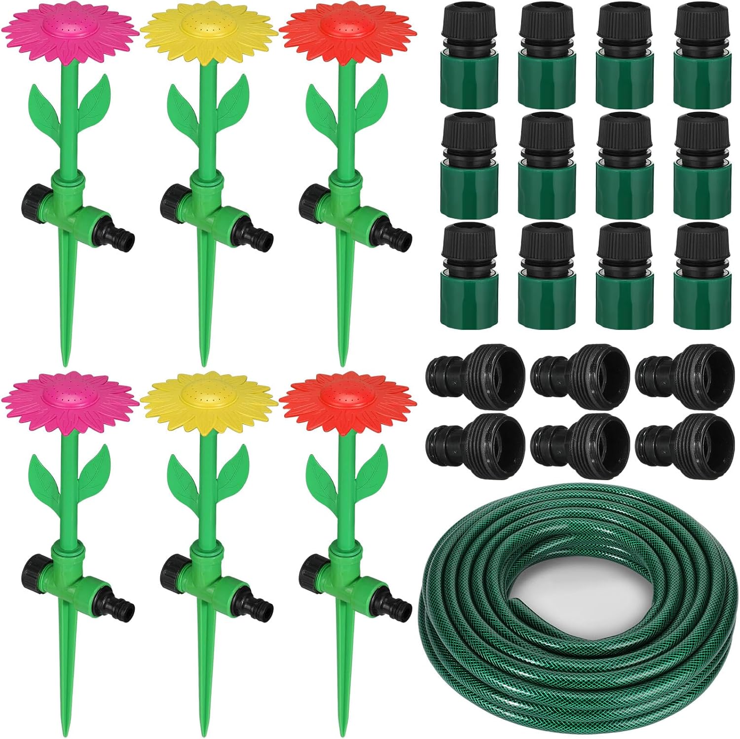 Amazon.com : Domensi 6 Pcs Daisy Sprinkler Kit for Lawn Above Ground ...