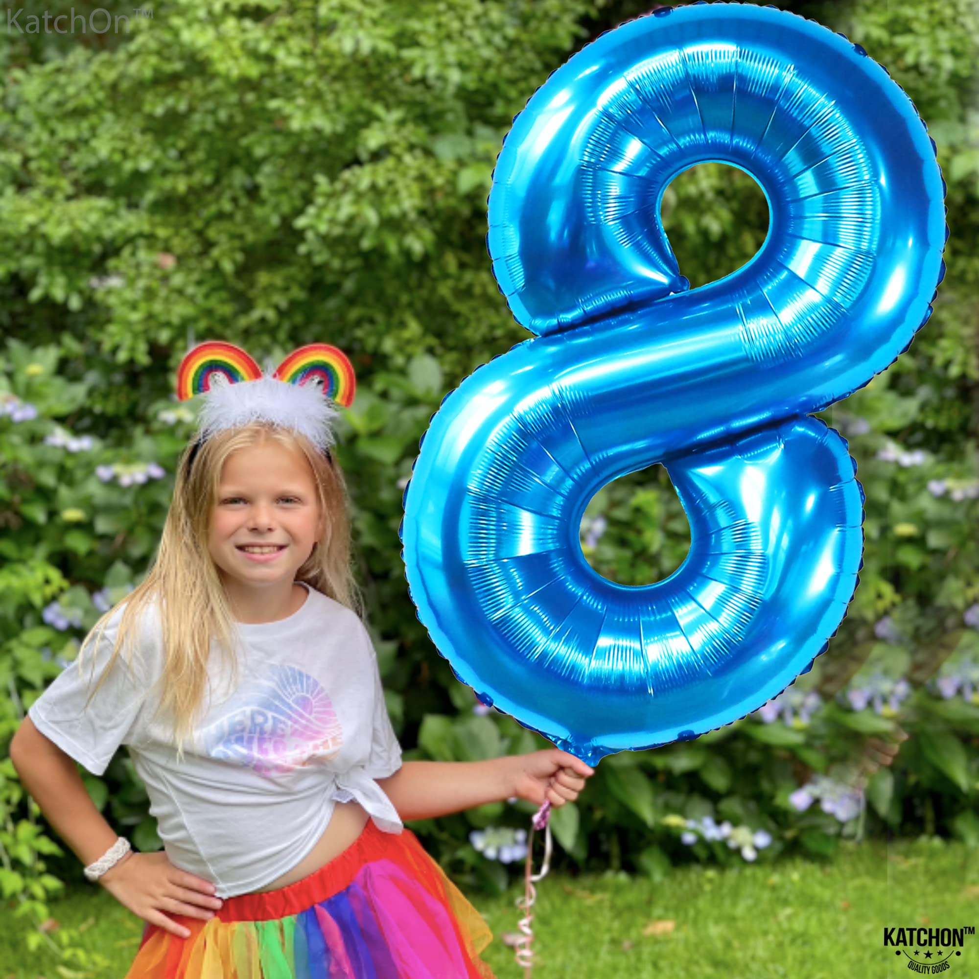 Snapklik.com : Giant Blue 8 Balloon - 40 Inch Blue 8 Number Balloon 8 ...