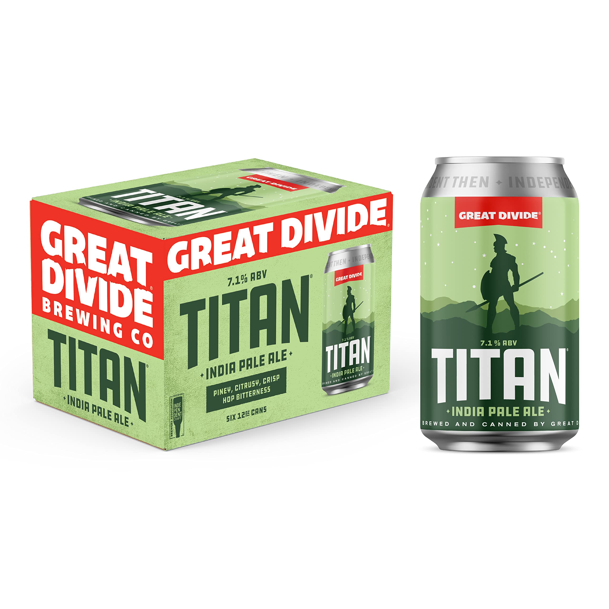 Great Divide Titan IPA, 12 cervezas de 355ml, Estilo American IPA, 7.1% ...