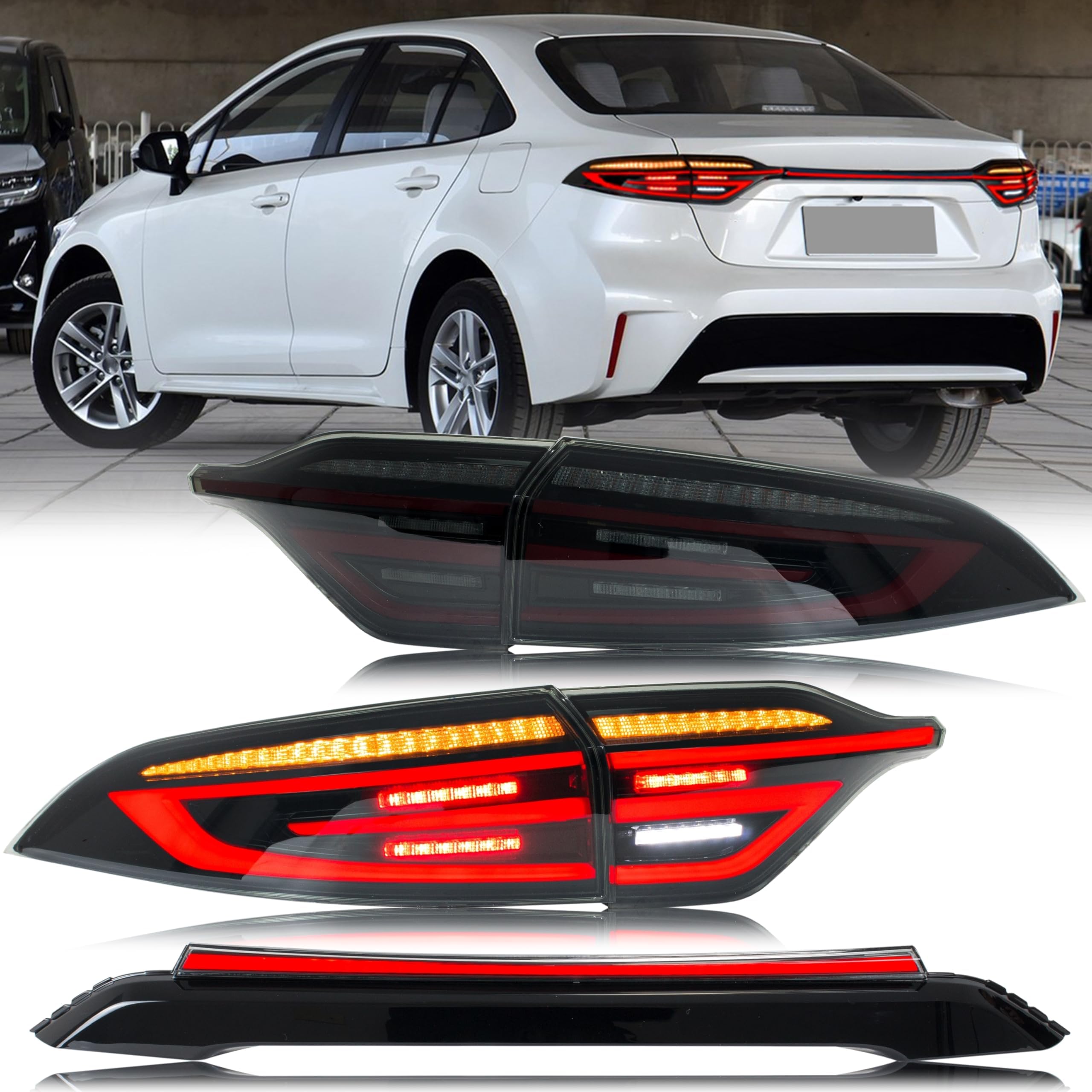 Amazon.com: inginuity time LED Tail Lights & Center Lamp for Toyota ...