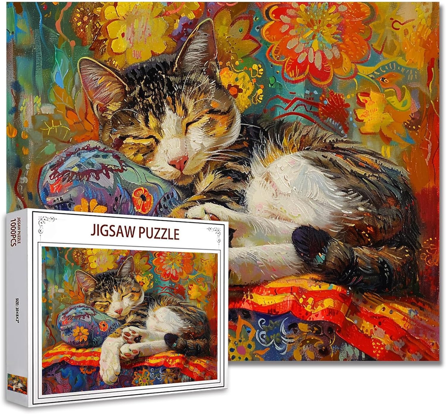 Cat Jigsaw Puzzles for Adults Pet Cats Sleeping Philippines | Ubuy