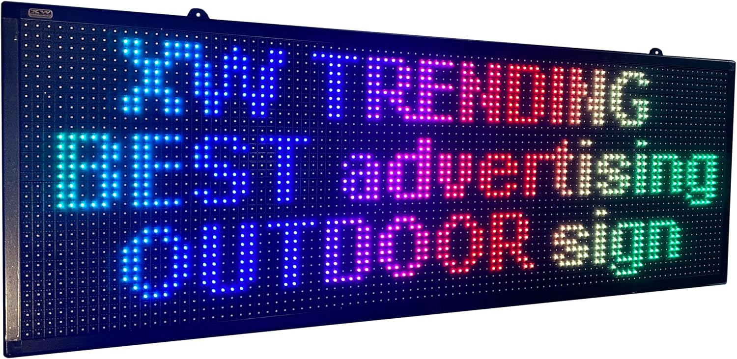 Amazon.com : LED color scrolling sign 40" x 14", WiFi perfect tool for ...
