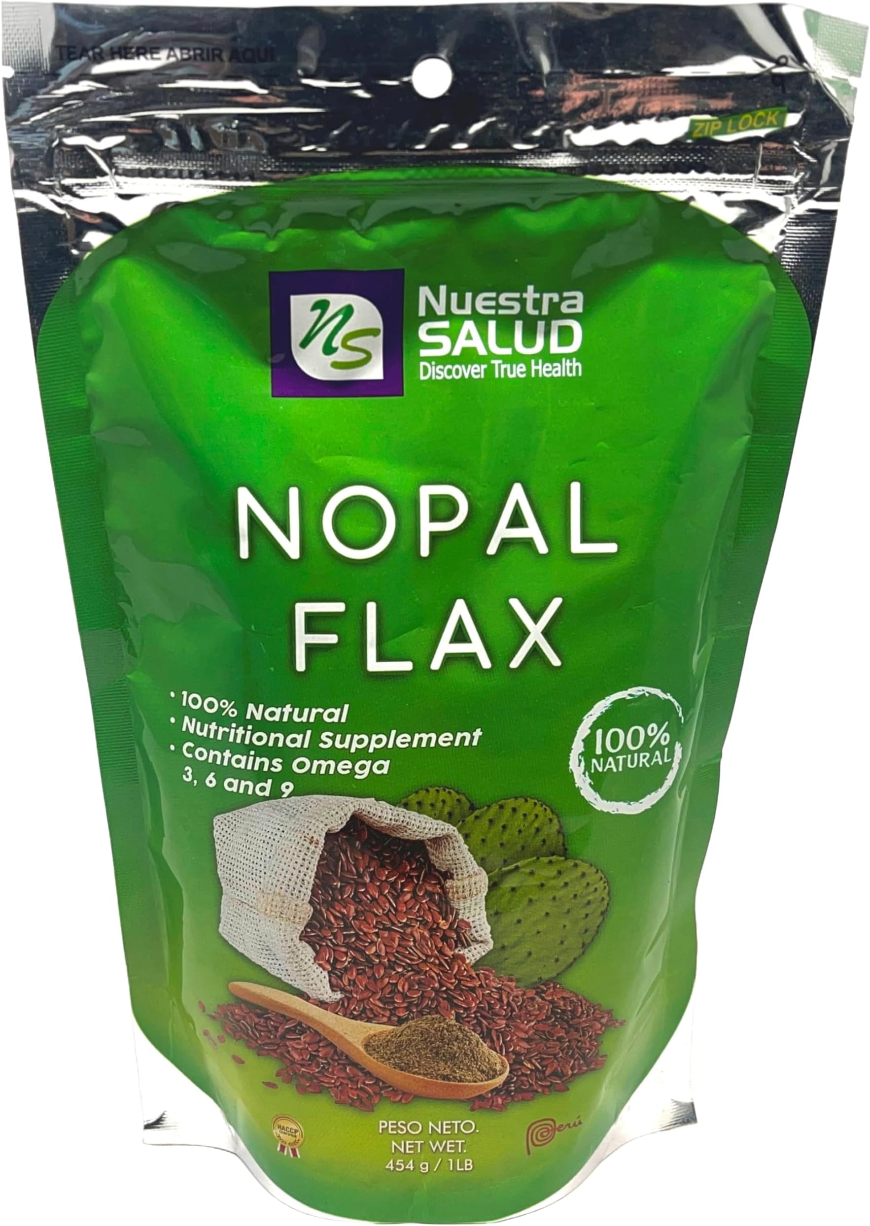 Amazon.com: Nopal Flax Linaza Plus Original Colon Cleansing ...