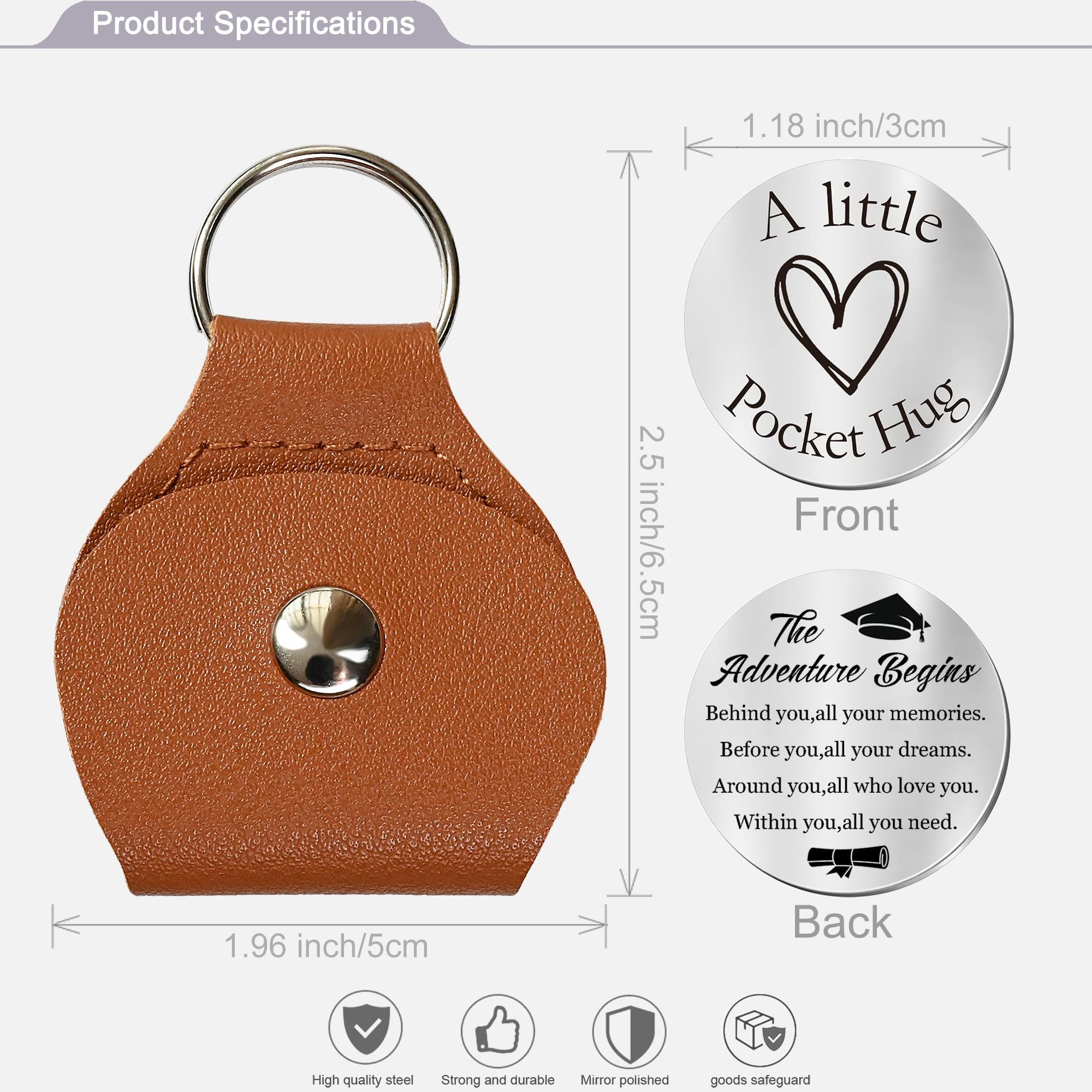 Snapklik.com : OUMILAN Pocket Hug Token Gifts For Men Boyfriend ...