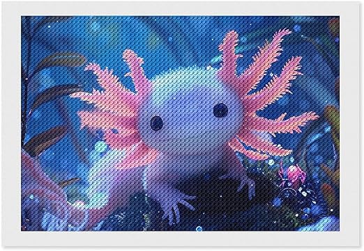 Amazon.com: Nestaura Salamander Axolotls Diamond Painting Kit,5D DIY ...