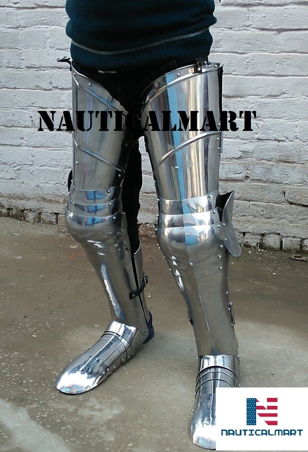 Buy NauticalMart Plate Armour Leg Guard Medieval Complete Gothic Fluted ...