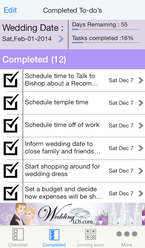 Lds wedding planning checklist | Beachweddingtips.com