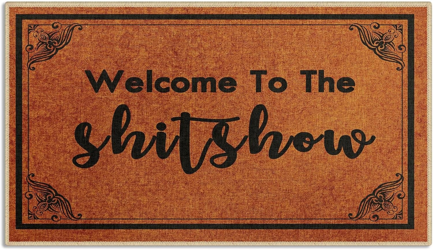Amazon.com: Bayson Welcome to The Shitshow Funny Doormat, Front Entry ...