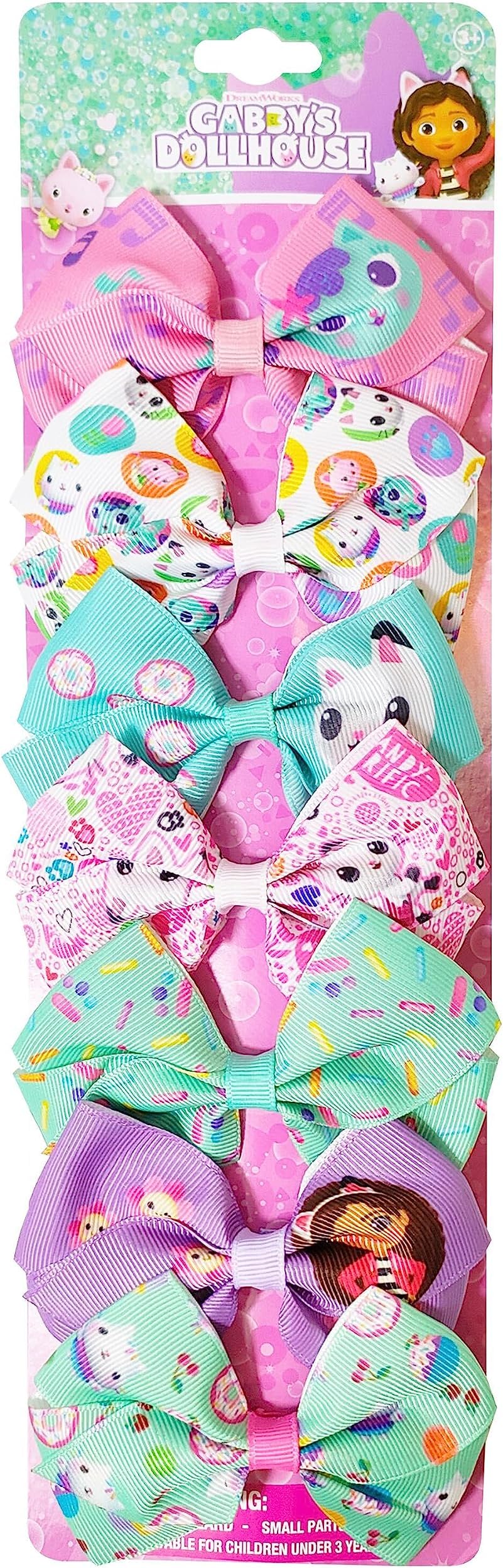 Amazon.com : Gabby's Dollhouse Hair Bows - Hair Accessories Gift Set ...