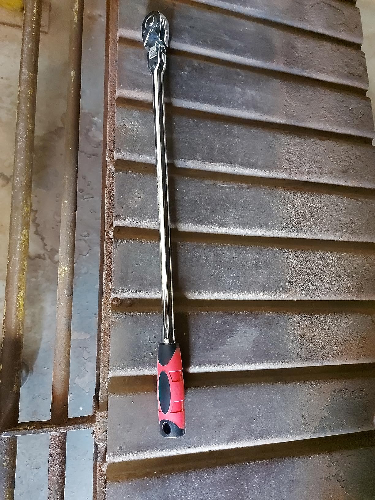 Sealey Ak6698 Ratchet Wrench Flexi-Head Extra Long 600Mm 1/2Sq Drive ...