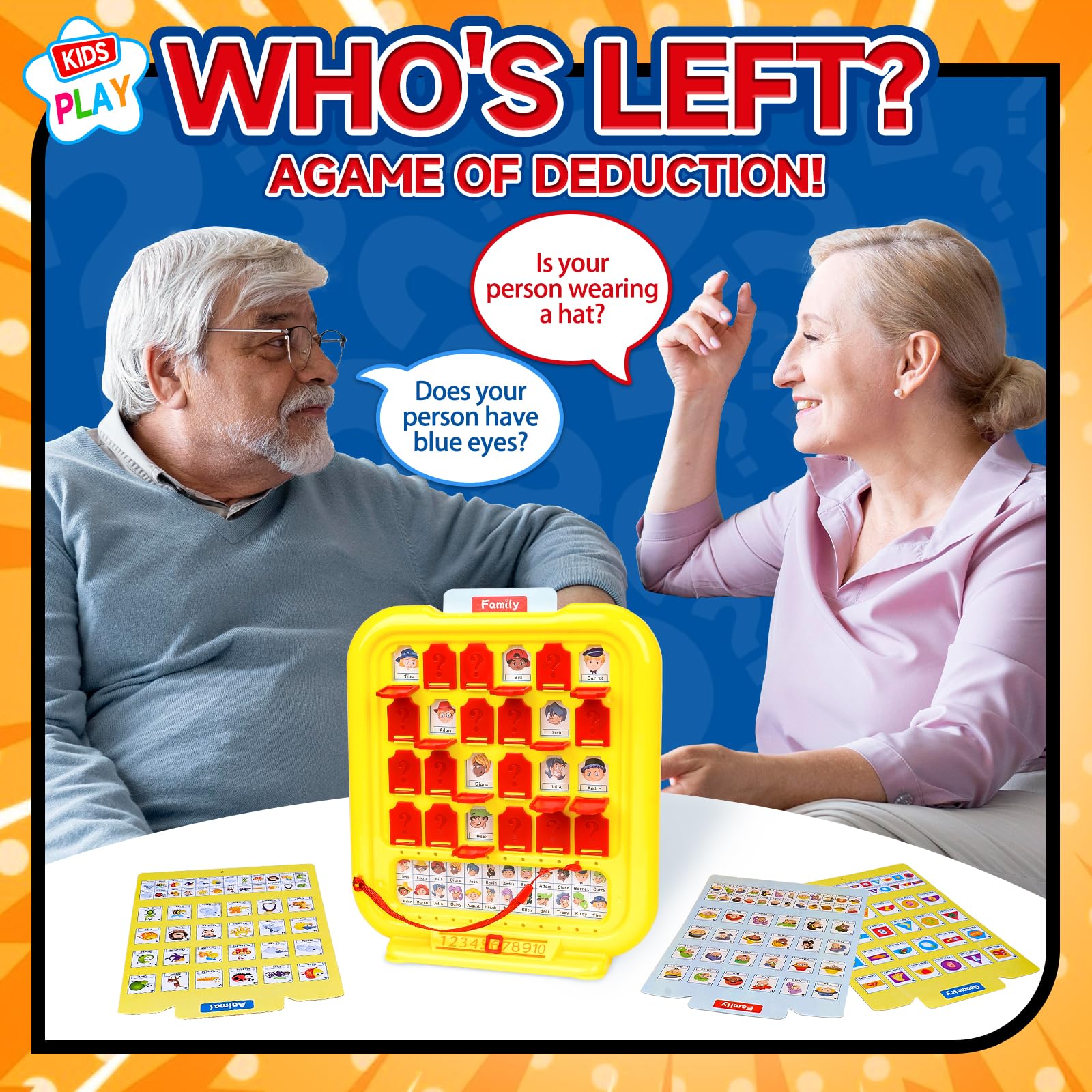 Guess Who I Am Game, Funny Family Guessing Game for 2 Players, Travel ...