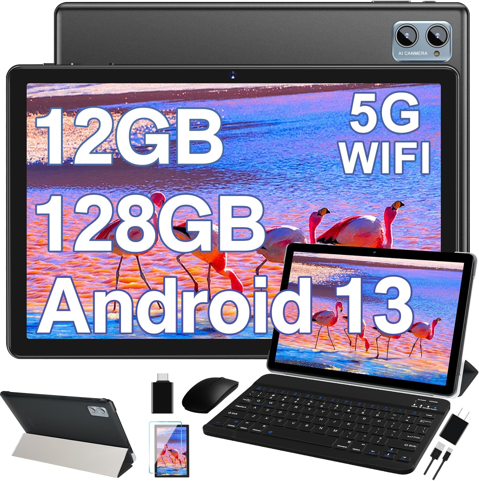 Amazon.com : Oangcc 2025 Lastest Tablet 10 inch Android 13, 12GB RAM+ ...
