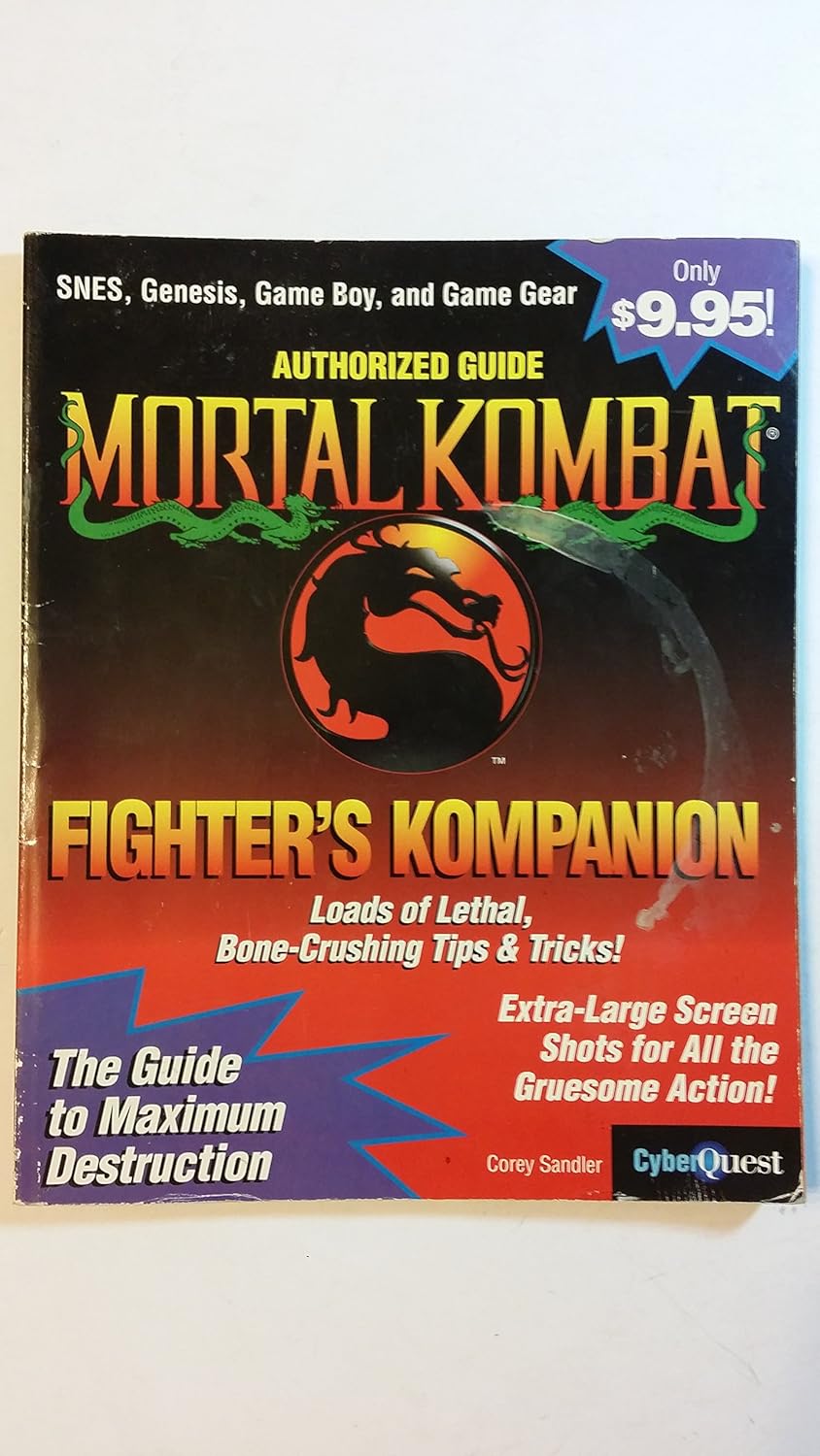 Mortal Kombat (Official Strategy Guide - Snes, Genisis, Game Boy & Game ...
