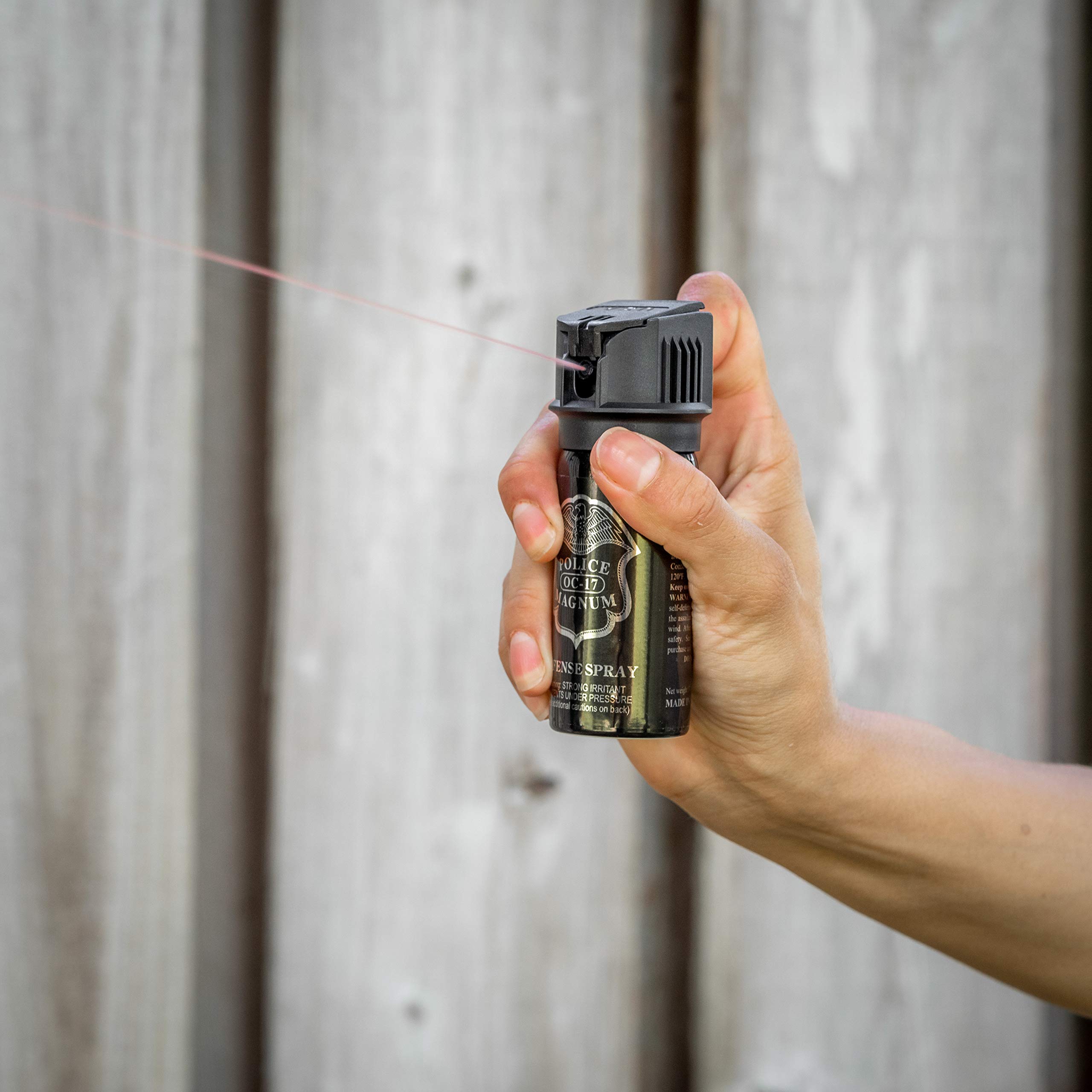 POLICE MAGNUM Pepper Spray- Max Strength 14-16ft Range- Tactical Law ...