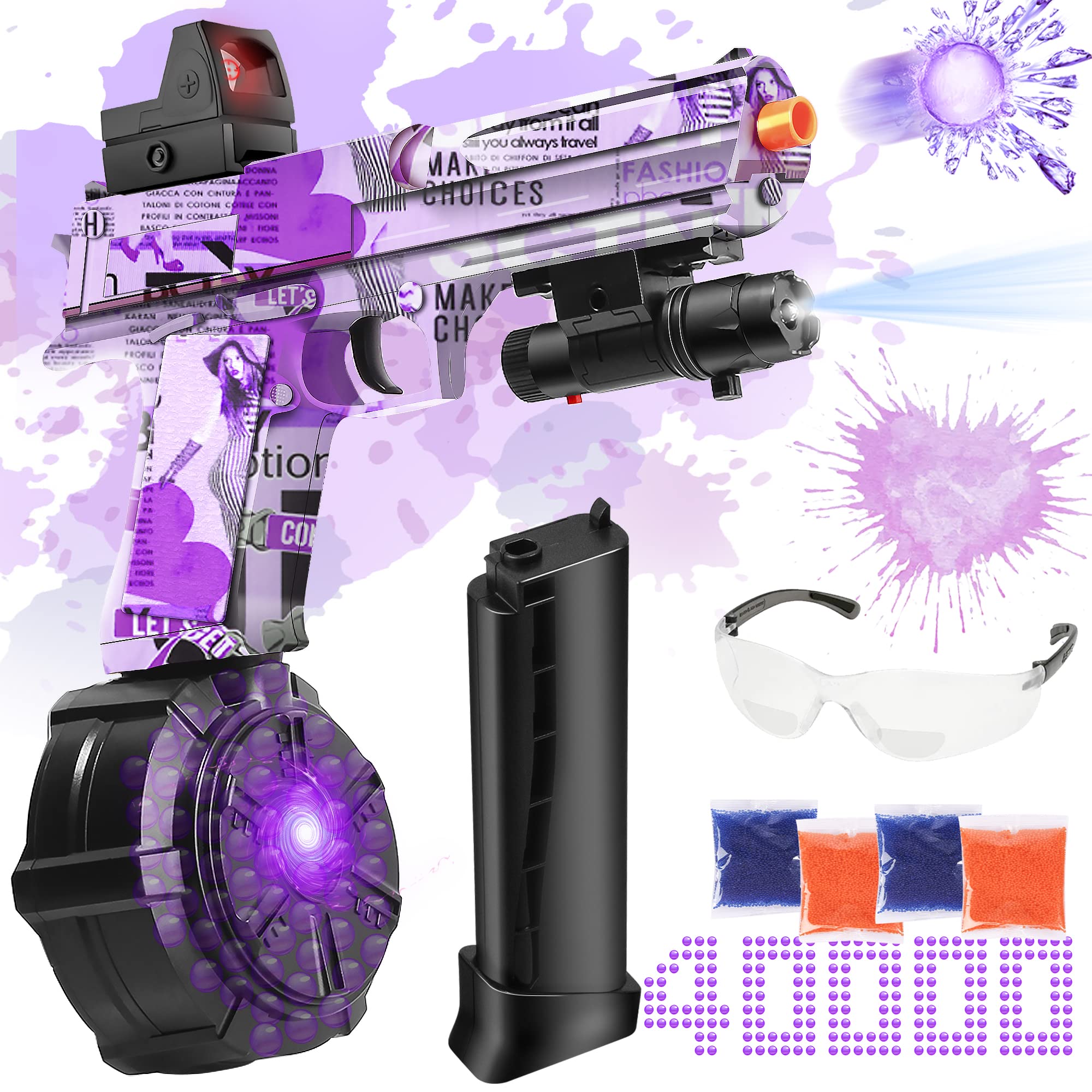 Jm X2 Gel Ball Blaster Pistol With Drum Manual Automatic | Desertcart ...