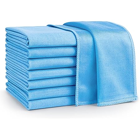Amazon.com: Zflow Microfiber Glass Cleaning Cloths - 8 Pack (16 x 16 ...
