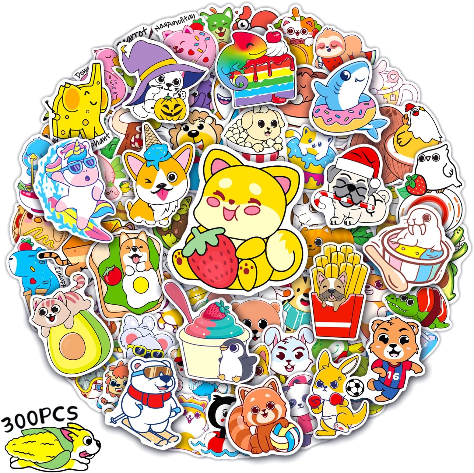 Amazon.com: Stickers for Kids, Football and Basketball Mixed Colorful ...