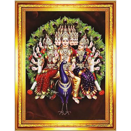 DIVINITI Murugan Gold Plated Wall Photo Frame, Table Décor| MDF 1A ...