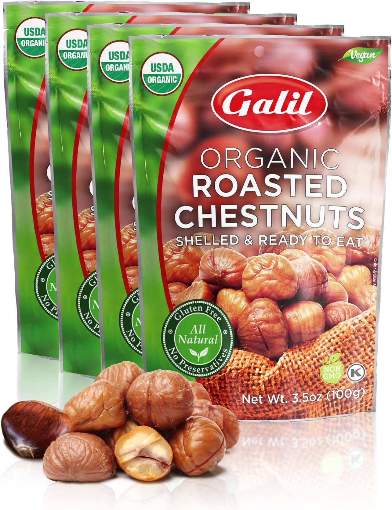 Amazon.com : Concept Fruits Whole Roasted French Chestnuts - Peeled ...