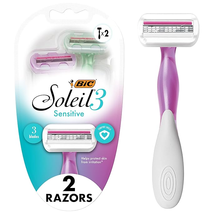 Amazon.com: BIC Soleil Sensitive Women's Disposable Razors, 3 Blades ...