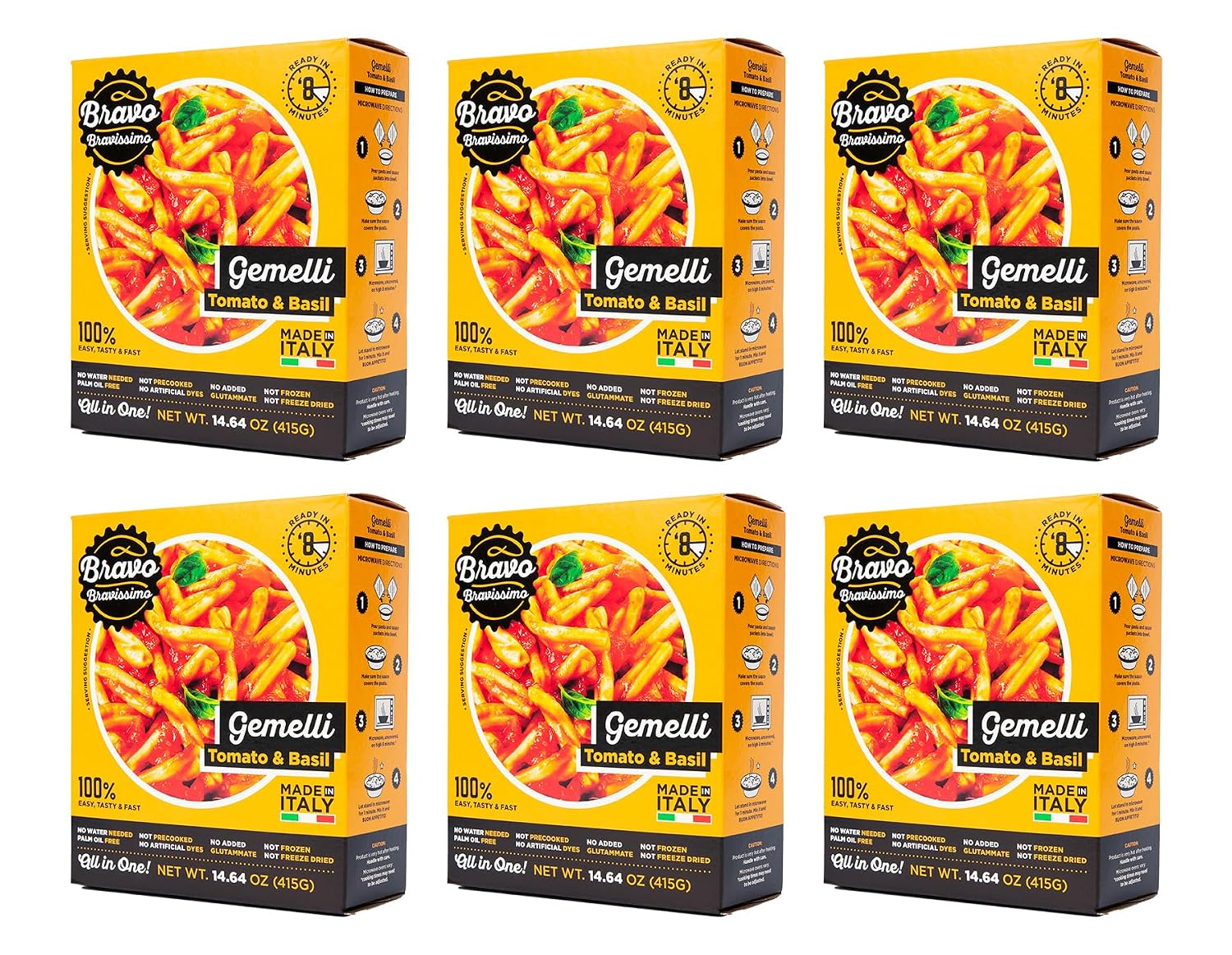 Amazon.com : Bravo Bravissimo Gemelli Italian Pasta Noodles, Comes in ...