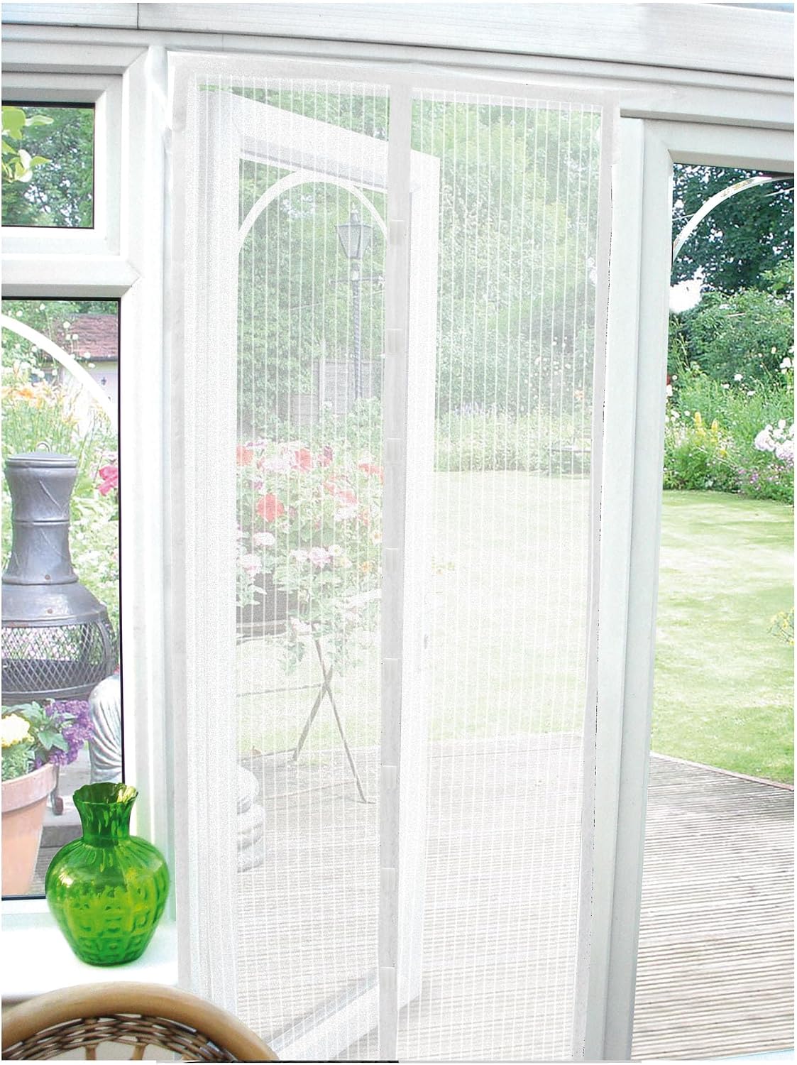 Magnetic Insect Door Screen - White : Amazon.co.uk: DIY & Tools