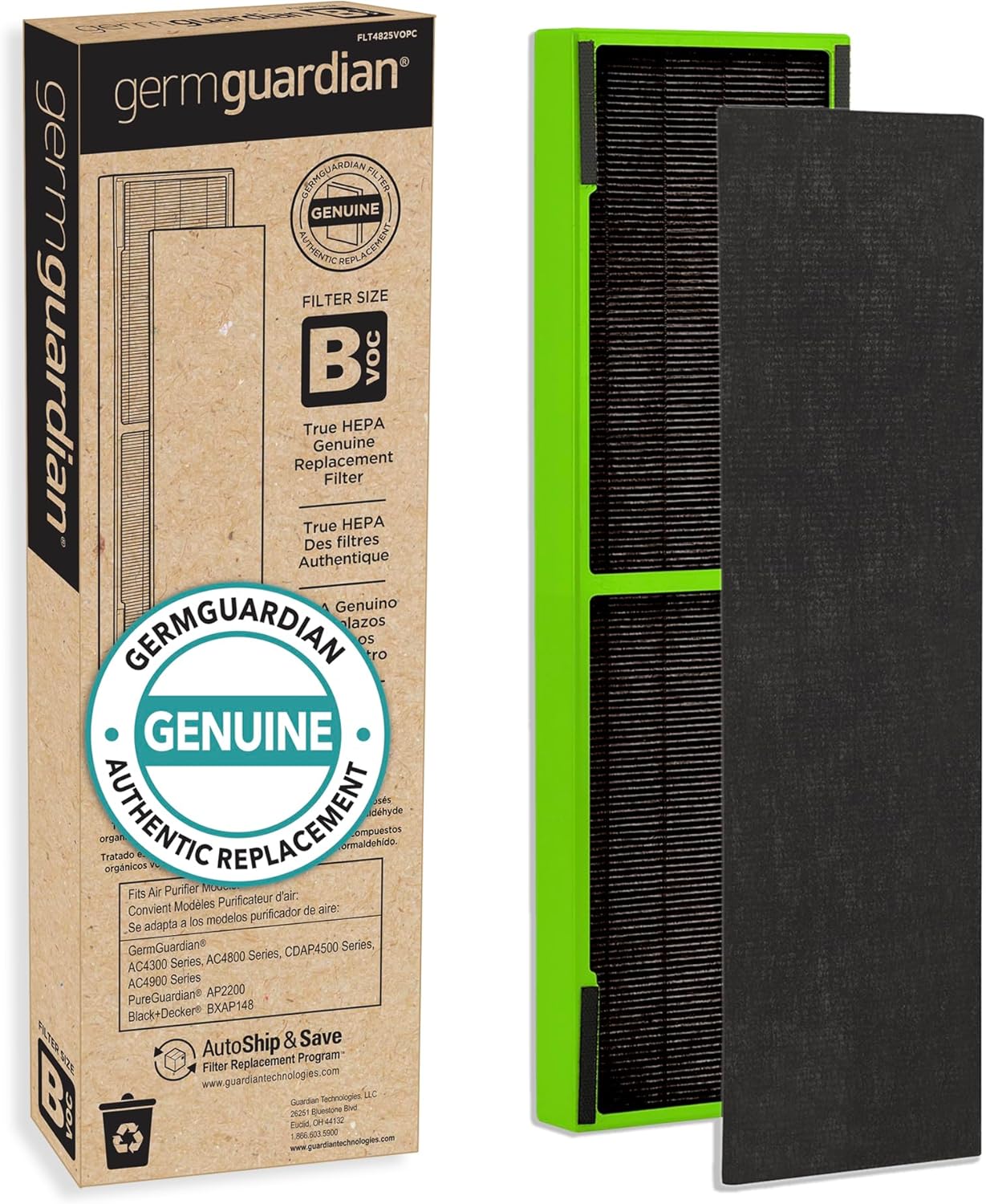 Amazon.com: GermGuardian Filter B Toxin Clear HEPA Genuine Replacement ...