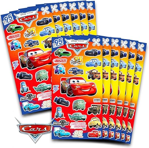 Amazon.com: Disney Cars Stickers for Toddlers Kids Adults Set ~ Bundle ...