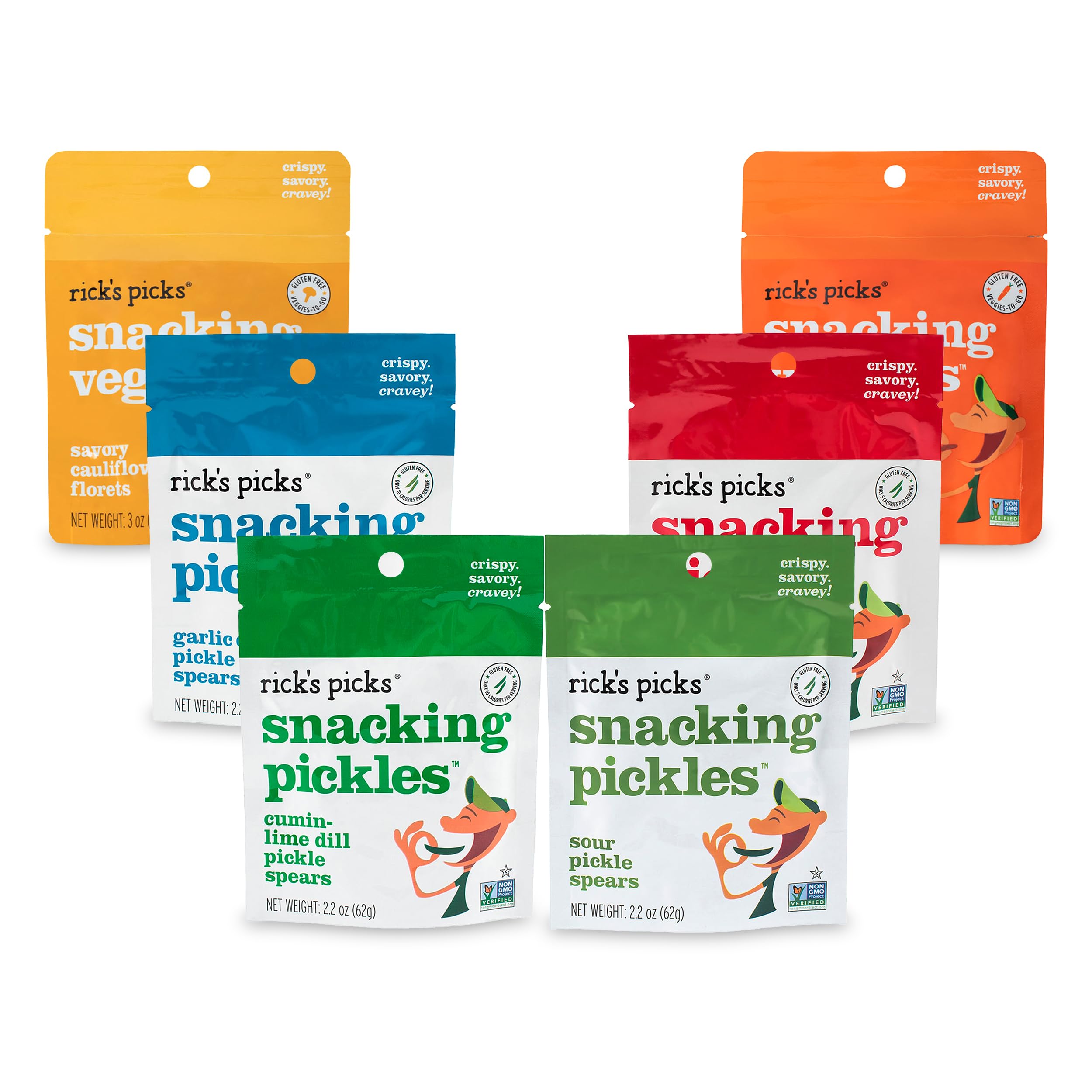 Snapklik.com : Ricks Picks Snacking Pickles In A Pouch, New Tasters ...