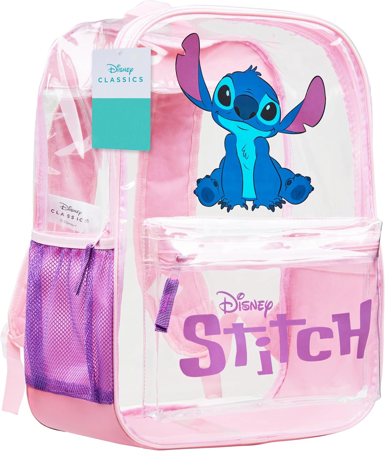 Amazon.com | Disney Stitch Clear Backpack for School for Girls, Teens ...