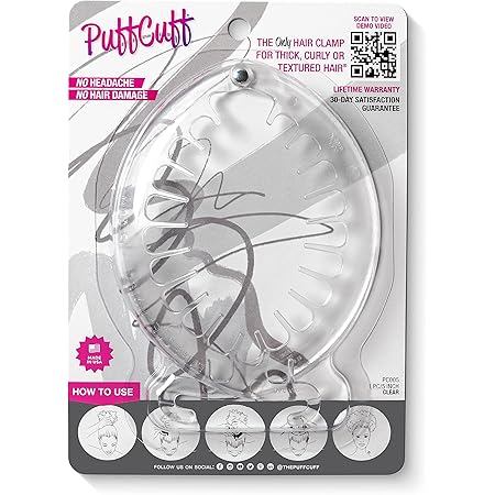 Amazon.com : PuffCuff Hair Clamp for All Natural Hair Types - All In ...