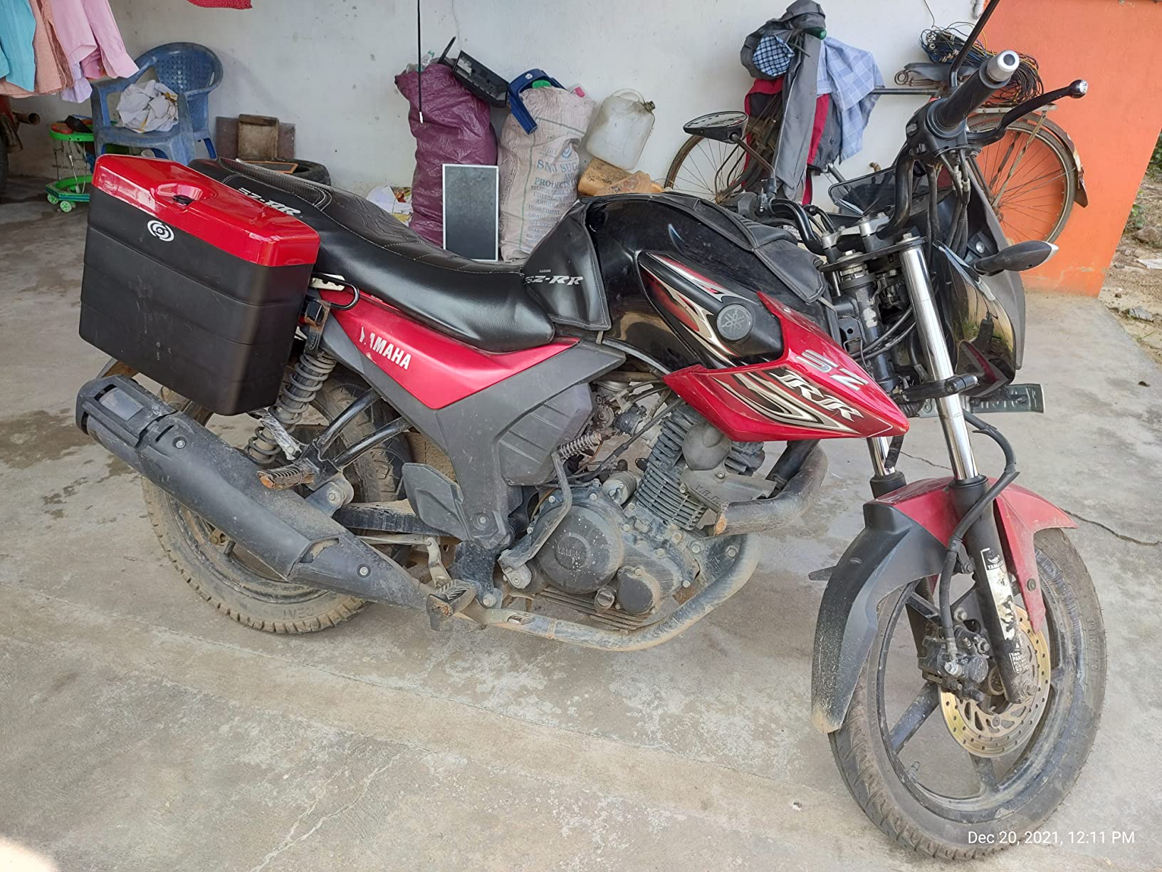 Steelbird SB-510 Universal (for All Bikes) Luggage Side Box (Red ...