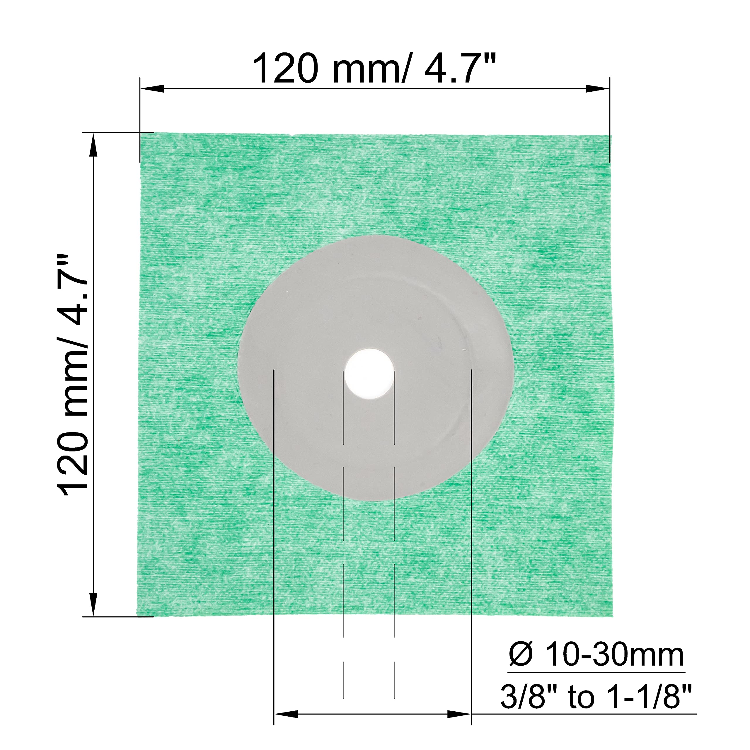 Snapklik.com : 2 Pack Hidrotape T 3/8 To 1-1/8 Waterproofing Sleeve ...