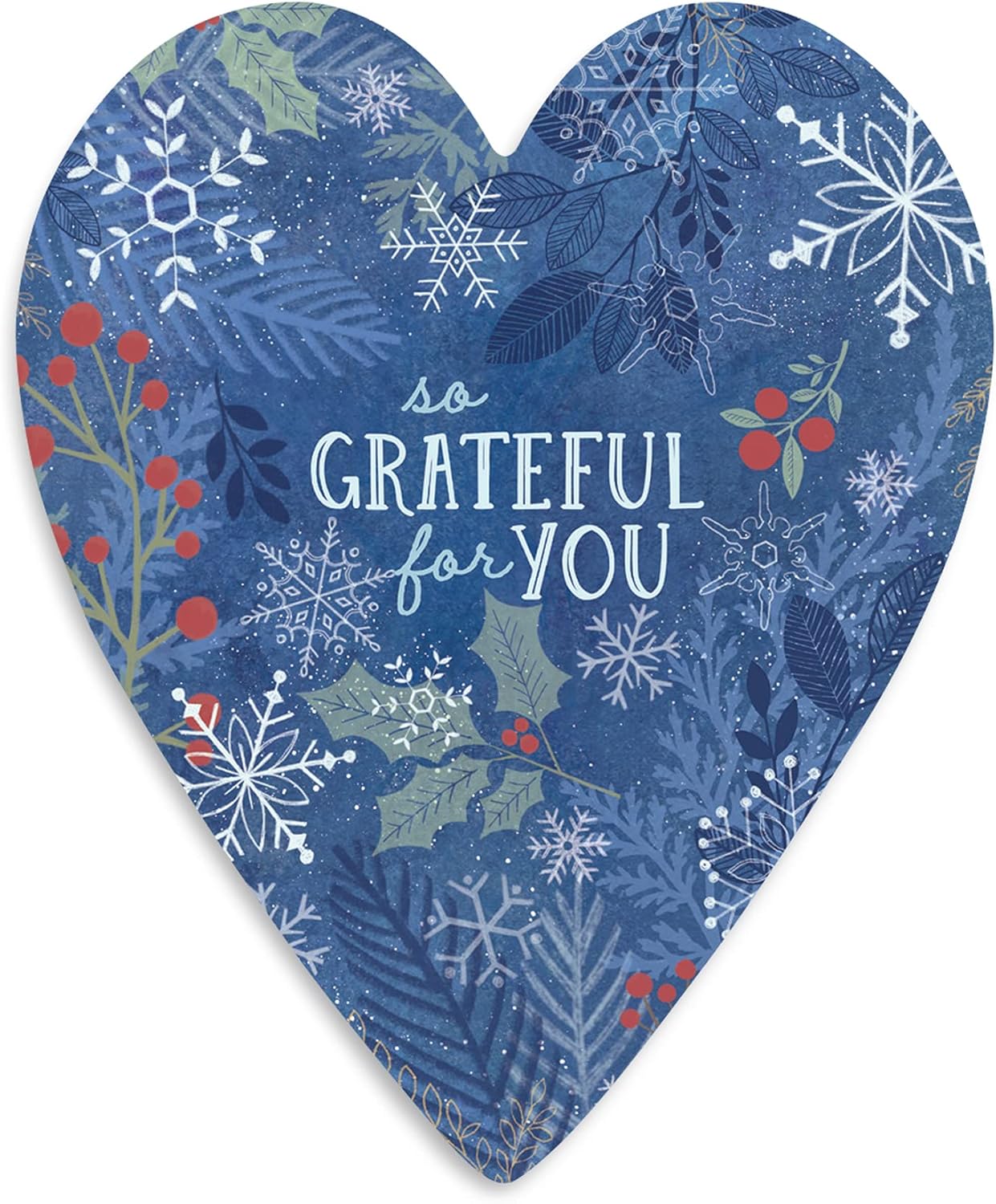 Amazon.com: DEMDACO Susan Black Art Heart Grateful for You Snowflake 8. ...