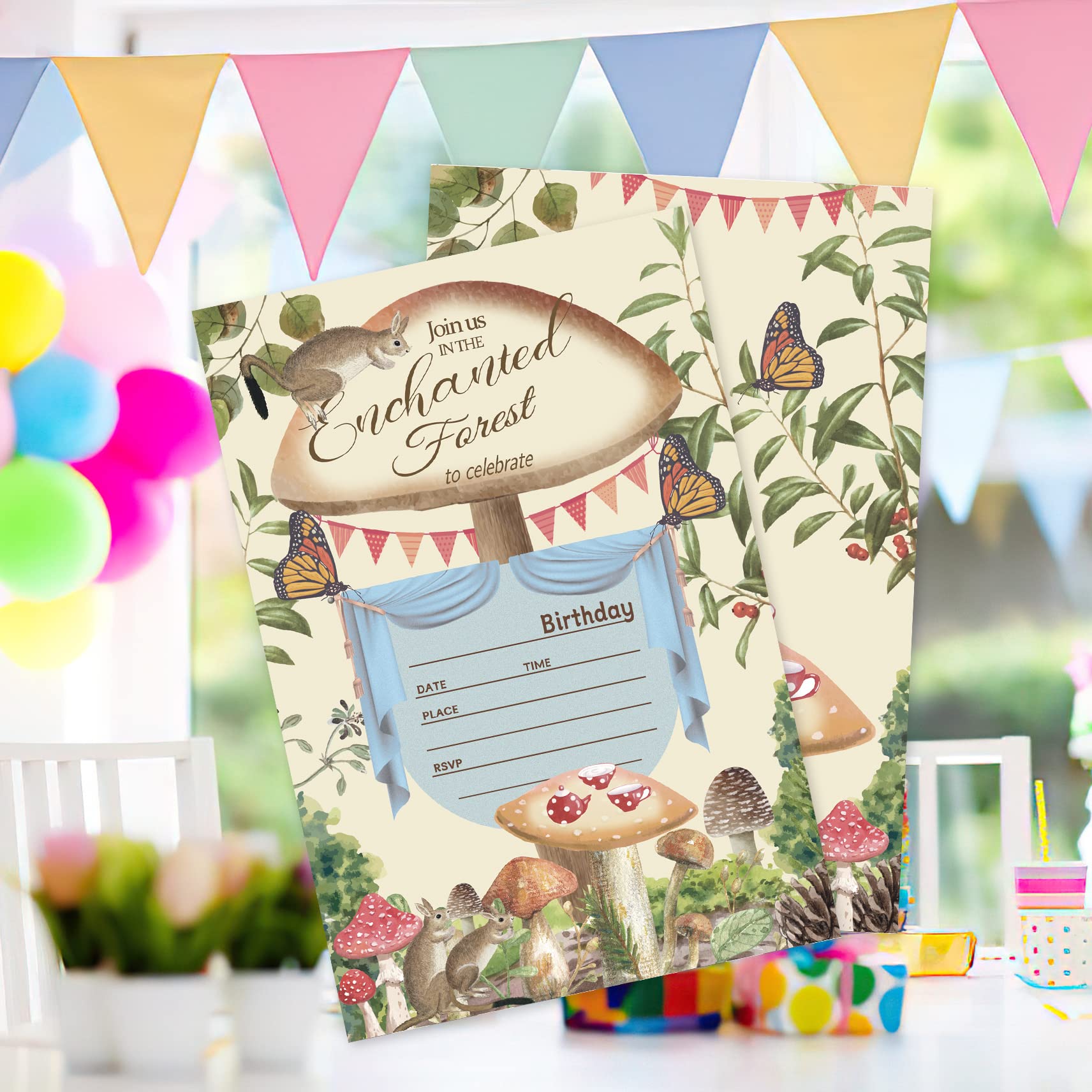 Enchanted Forest Theme Invitations