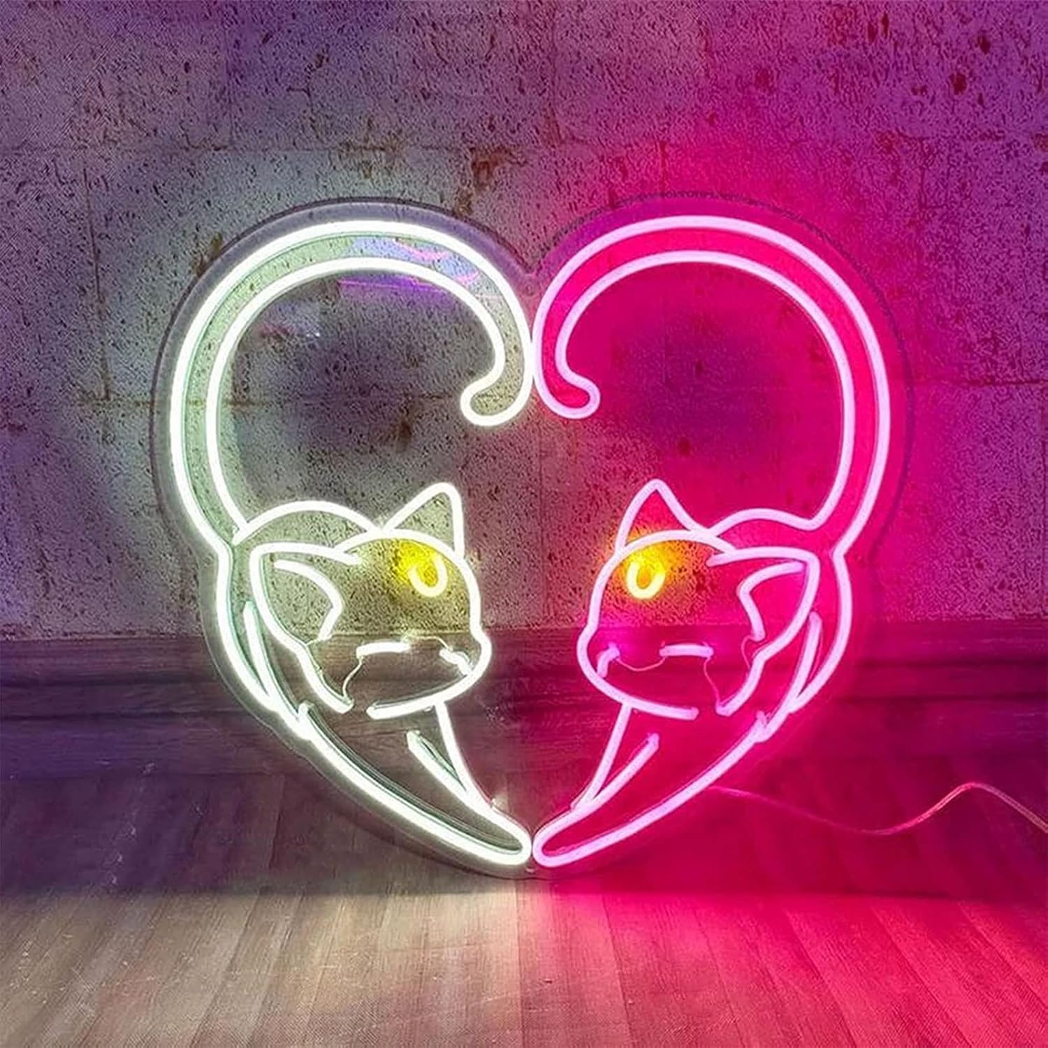 Bowtus Neon Sign for Anime Sailor Moon-Luna and Artemis LED Night Light ...