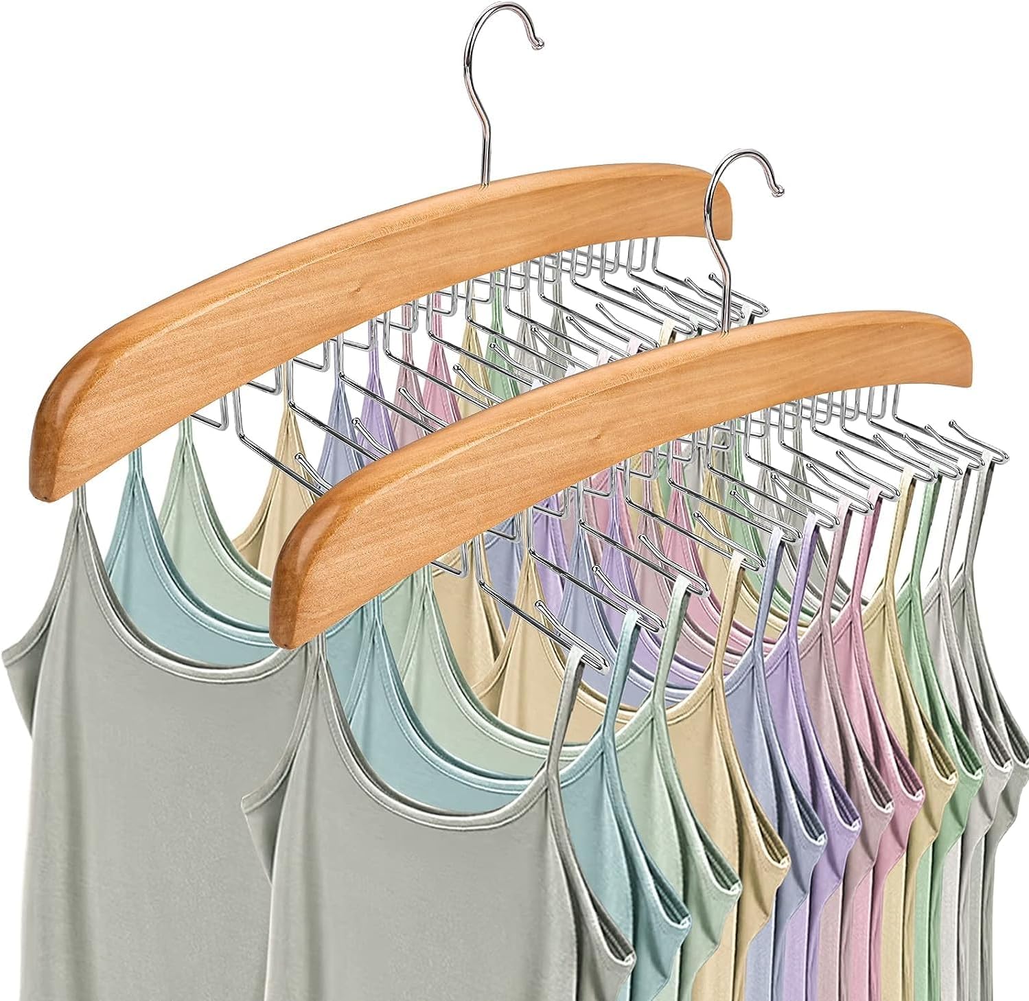 Amazon.com: Mayaugst Tank Top Hanger Bra Hangers with 360° Rotating 24 ...