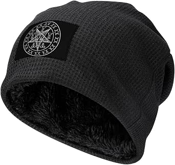 ShuDianhkqwe Goat of Mendes Pentagram Satan Satanic Baphomet Knit Hat ...
