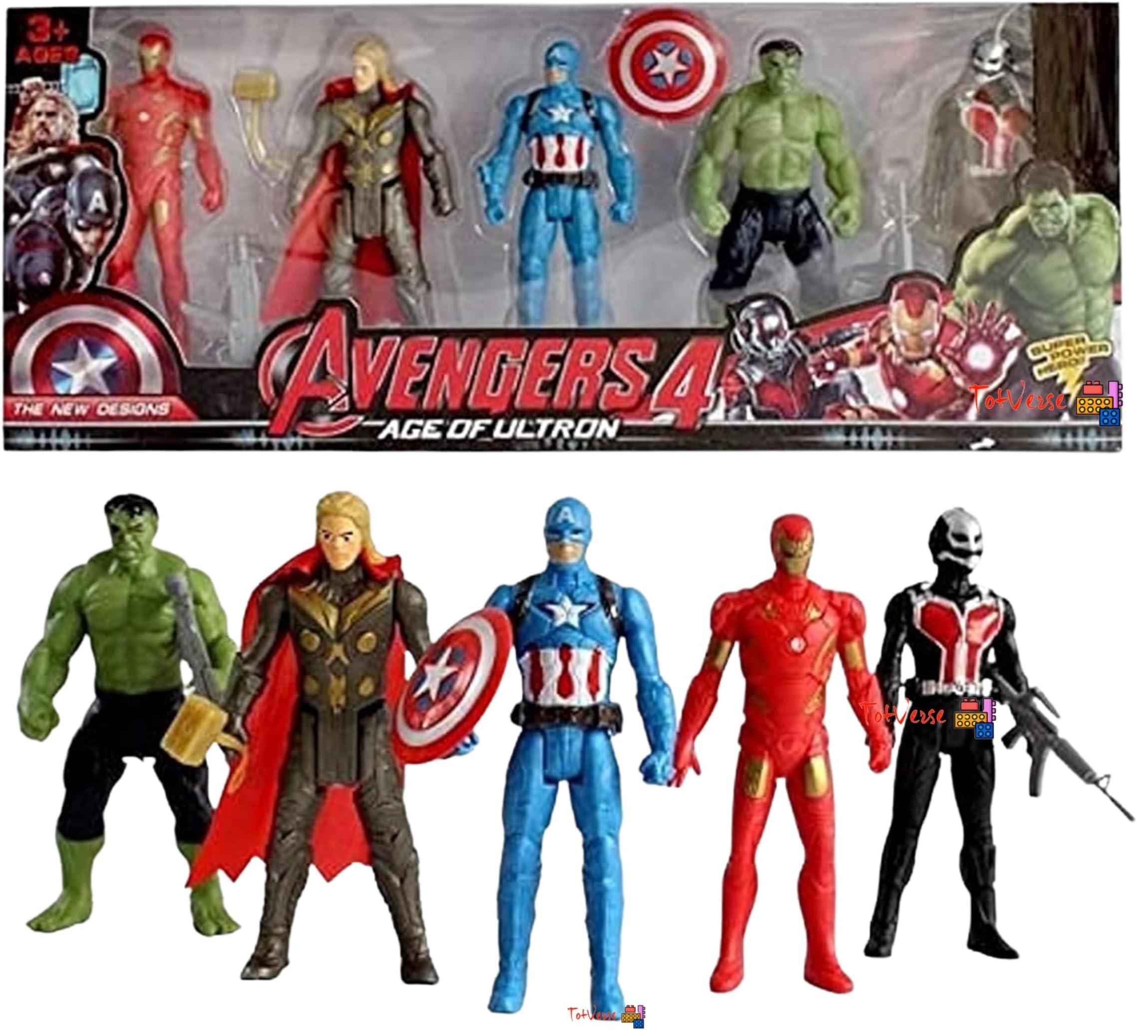 Buy Marvel Avengers Action Play Figure Toy Set Online at Low Prices in ...