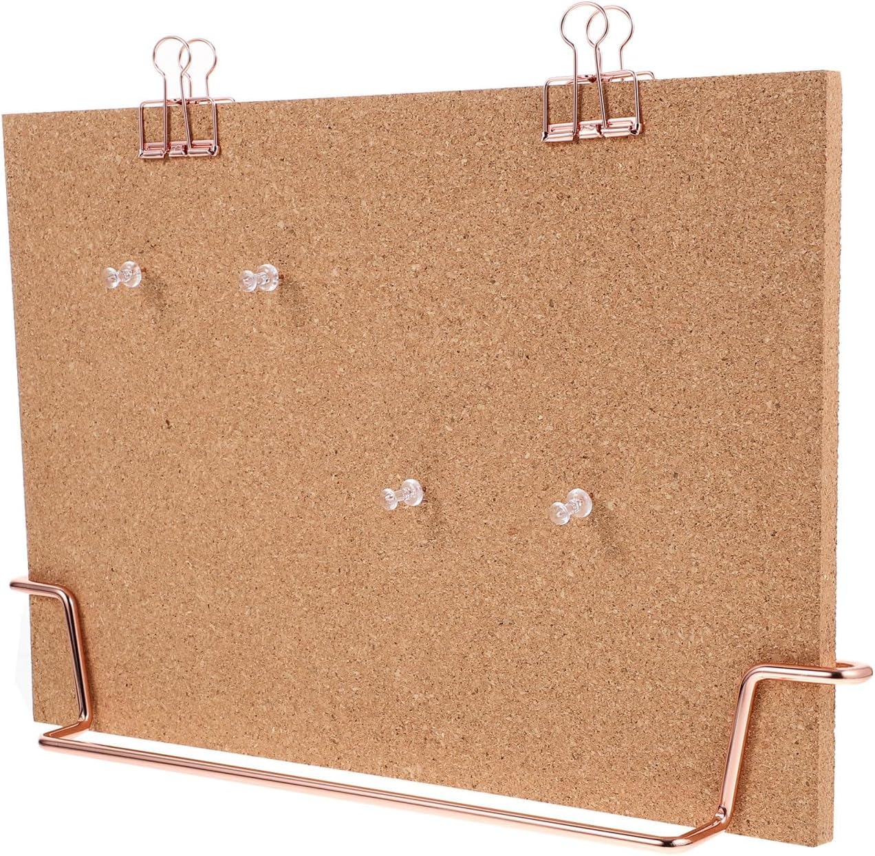 CAXUSD Cork Board Note Board with Stand Stylish Desktop Bulletin for ...
