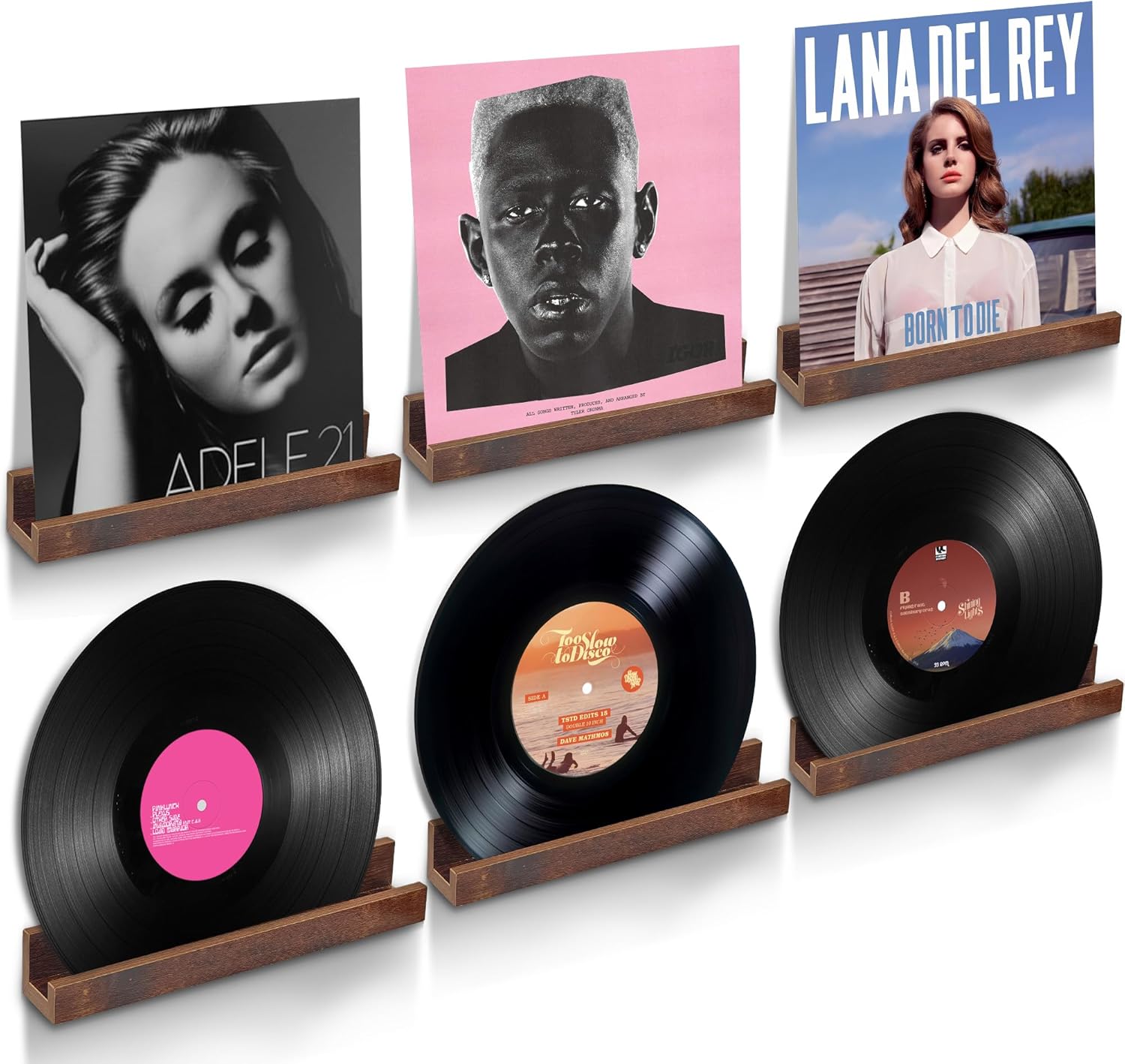 Amazon.com: Vinyl Record Shelf Wall Mount, Vinyl Record Holder Wall ...