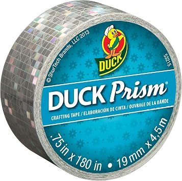 Amazon.com: ShurTech 284039 Prism Mini Duck Tape, 75" by 15', Squares