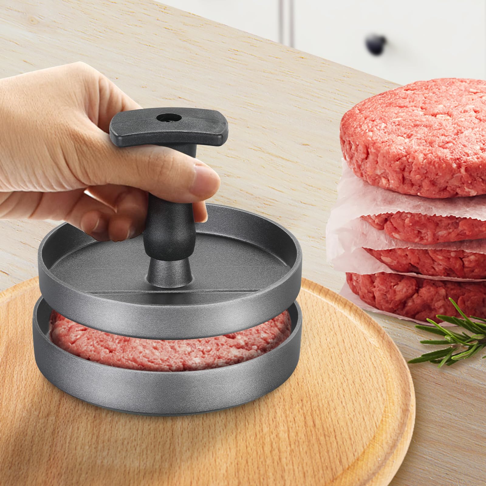 Snapklik.com : PIQUEBAR Burger Press Patty Maker Stainless Steel ...