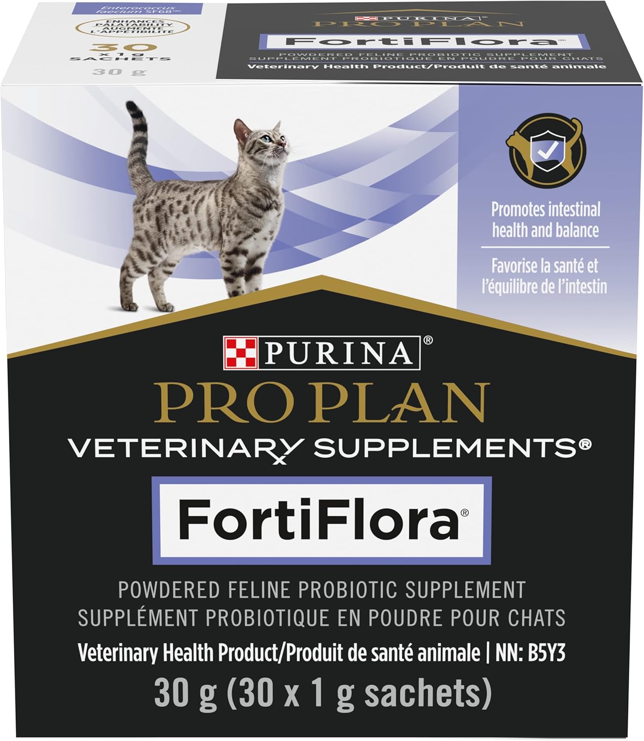 Purina Pro Plan Veterinary Supplements Fortiflora Powdered Cat Probiotics - 30 g sachets (Pack ...