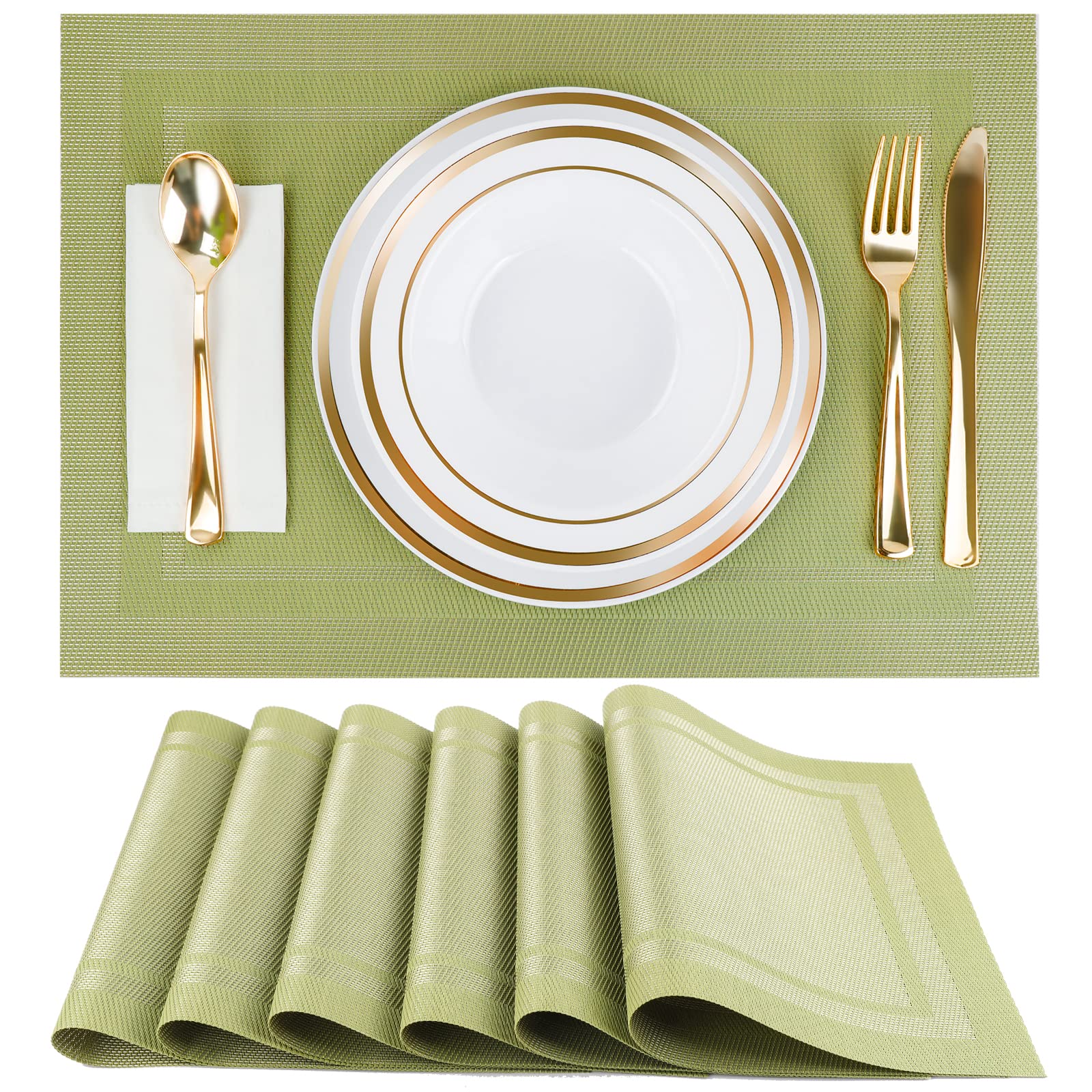 Amazon.com: FGSAEOR Placemats,Table Place Mats for Kitchen Dining, Heat ...
