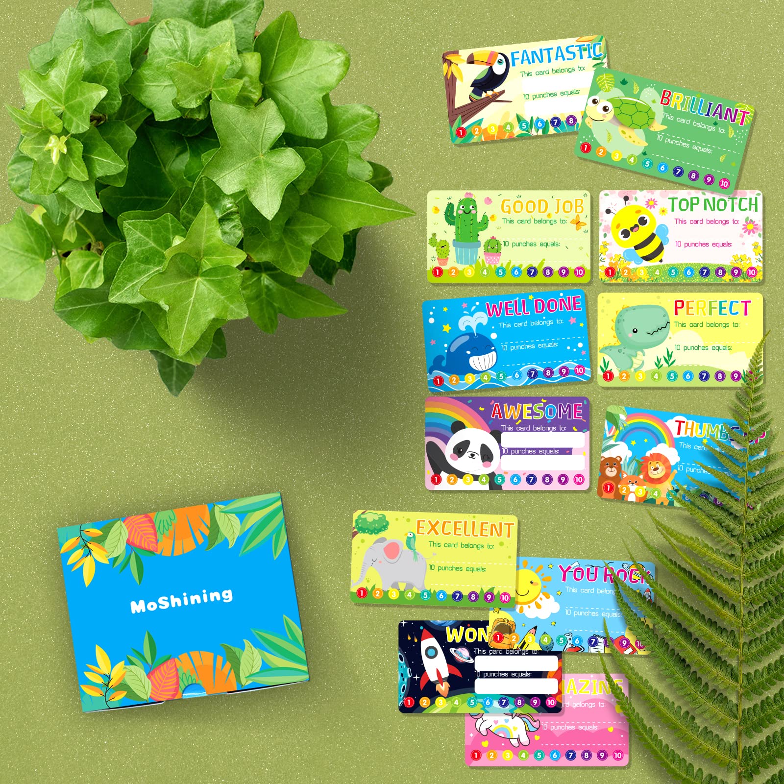 Snapklik.com : Behavior Punch Cards 384 Pack Teacher Supplies Incentive ...