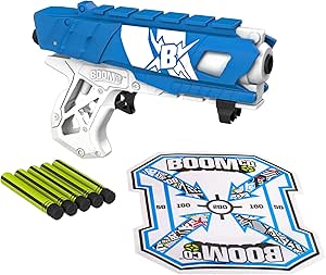 Amazon.com: BOOMco. Farshot Blue White Blaster : Juguetes y Juegos