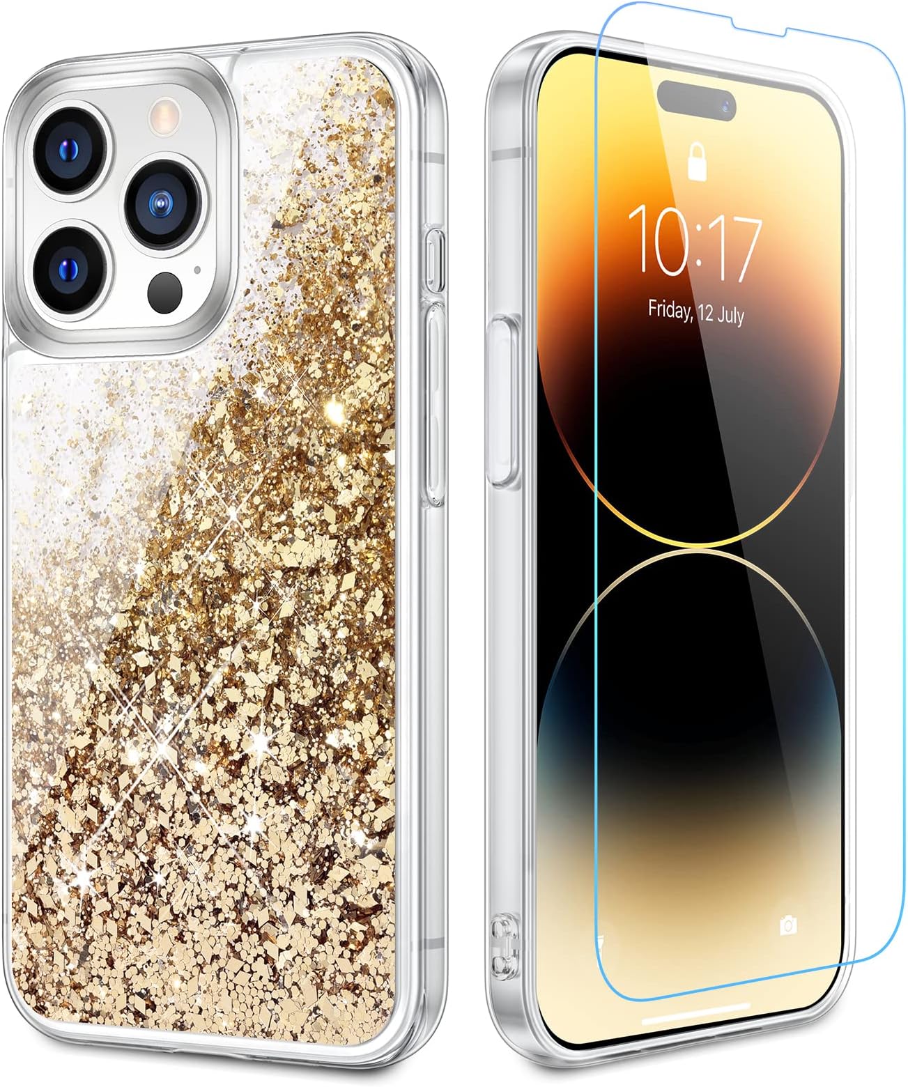Amazon.com: Cavdycidy Designer Compatible with iPhone 14 Pro Bling ...