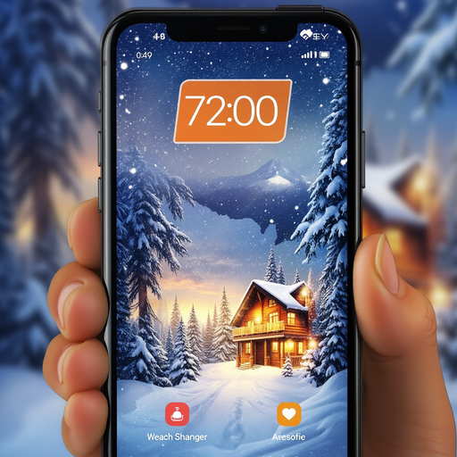 Winter Wallpapers - Frosty Glow 4K | Snowy HD Lock Screen - App on the ...