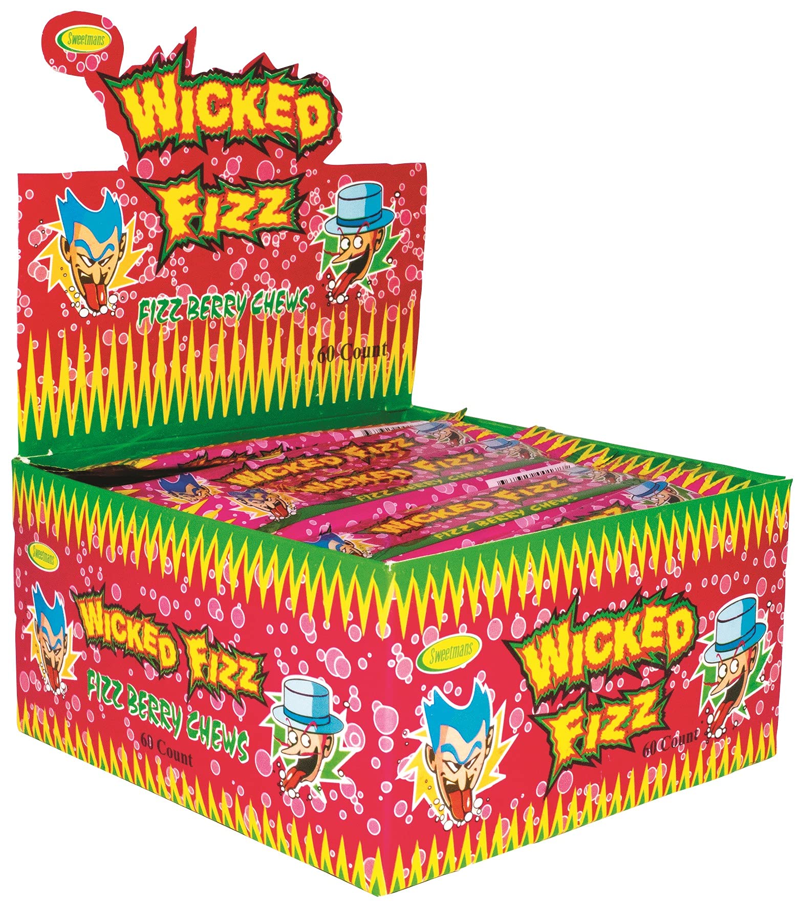 Wicked Fizz Strawberry Chews, 72 Pieces : Amazon.com.au: Pantry Food ...